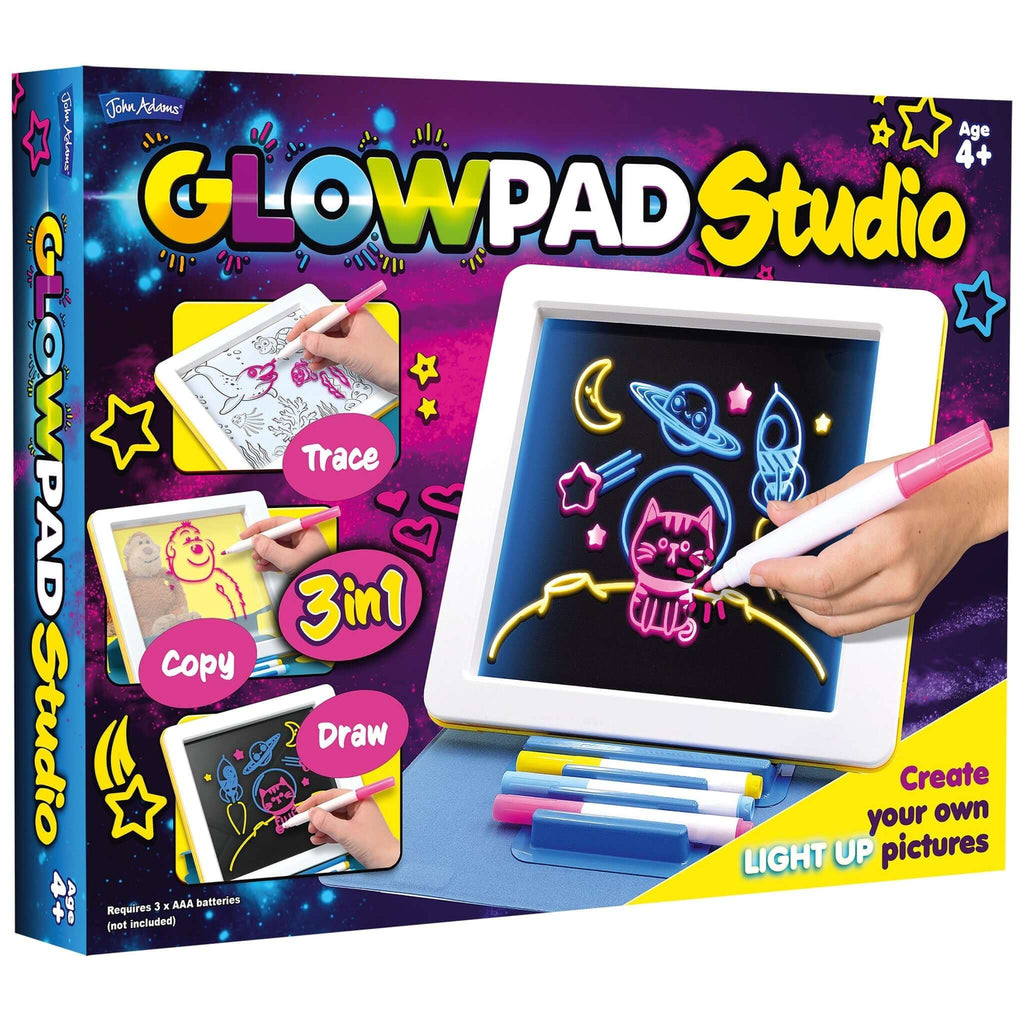 GLOWPAD 3-in-1 Studio – Light-Up Creative Drawing Pad