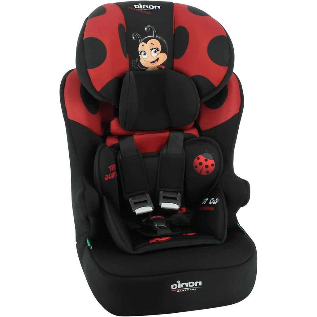 Nania Race I Car Seat I-size High Back Booster 76-140Cm Ladybird – The ...